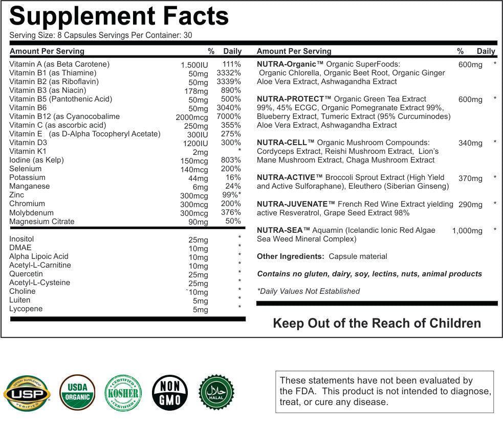 EVEREST Earth & Sea Formula is the Super Food Multivitamin